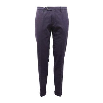 Michael Coal Slim Fit Baumwollhose - - Trousers - Herren - Blau - W34