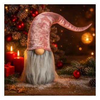 Com-Four Premium Weihnachts-Wichtel f&uuml;r die Weihnachtsdeko, winterliche Zwergen-Figur - Zipfelm&uuml;tze - skandinavische Deko-Trolle - schwedischer Gnom mit Bart u