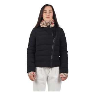 Alessia Santi Asymmetrische Rei&szlig;verschluss-Daunenjacke - Schwarz - - Jackets - Damen - Schwarzk - S