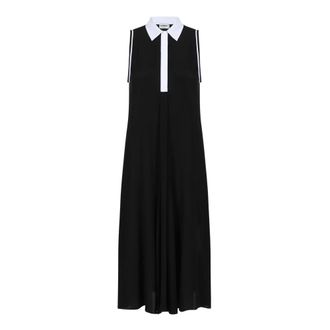 Iceberg Femme, Robes, Noir, Taille: 34 FR Robe Sans Manches Coupe D&eacute;contract&eacute;e
