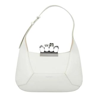 Alexander McQueen Pre-owned THE Jewelled Hobo Schultertasche - - Pre-owned - Damen - Wei&szlig; - ONE SIZE