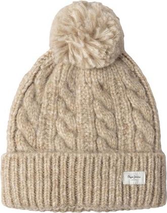Pepe Jeans London Fiona Hat Capuchon, Beige (Blanc hu&icirc;tre), Taille Unique Femme