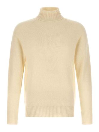 Maryya Pull Col Roul&eacute; - Blanc