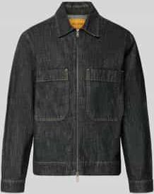 Only & Sons Jeansjacke mit Zweiwege Rei&szlig;verschluss
