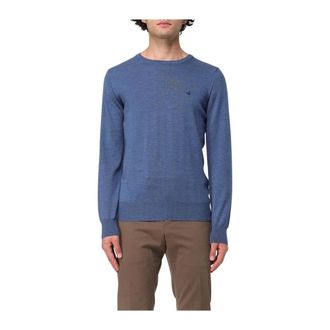 Brooksfield Rundhals-Strickware - - Knitwear - Herren - Blau - M