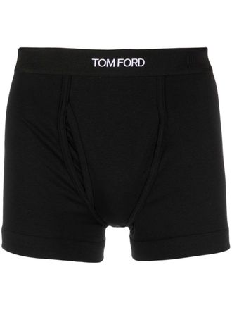 Tom Ford boxer à taille à logo - Noir
