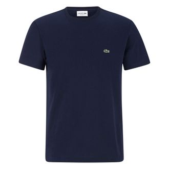 Lacoste Herren T-Shirt Rundhals TH2038, M&auml;nner Basic Tshirt,Tee,Regular Fit,Blau,7 (XXL)