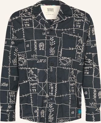 Scotch & Soda Hemd Relaxed Fit schwarz