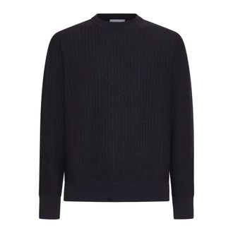 D4.0 Gemusterter Pullover - - Knitwear - Herren - Blau - 2XL