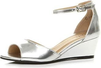 Ajvani Femmes talon moyen bout ouvert sandales à lanières pointure 5 38