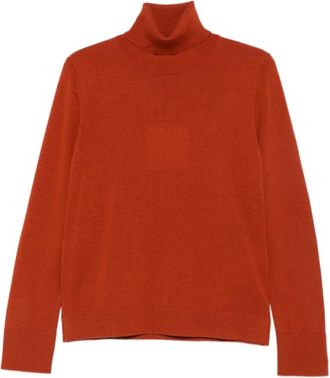 Max Mara Pull &agrave; col roul&eacute; Allegra - Femme - Pulls - Orange - Taille: 42 FR