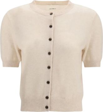Lisa Yang Marene button cashmere cardigan - Nude