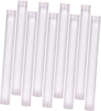 Aboofan 9 St&uuml;ck Teiliges Acryl r&auml;ucherst&auml;bchen aufbewahrungsset mit Transparenten R&ouml;hrchen und Staubdichtem Verschluss Leichter Kompakter Beh&auml;lter f&uuml;r Tragbar