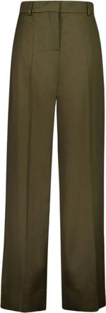 Stella McCartney Femme, Pantalons, Vert, Taille: 34 FR Wide Pantalons
