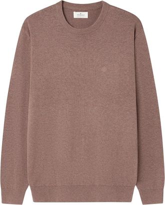 Springfield Herren Gg12 Crew Neck with Tree Embroidery Basic-Pullover, Fuchsia, Large