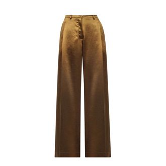 Alysi Wide Hosen - - Trousers - Damen - Braun - XS