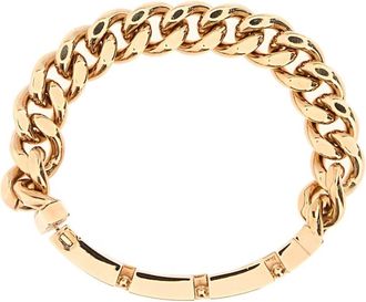 Versace Homme, Accessoires, Jaune, Taille: XL Greca Chain Bracelet