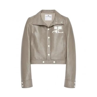 Courr&egrave;ges Re-Edition Vinyl Jacke - - Jackets - Damen - Grau - M