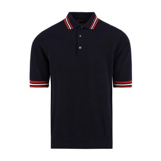 FILIPPO DE LAURENTIIS Kurz&auml;rmeliges Polohemd - - Tops - Herren - Blau - 2XL