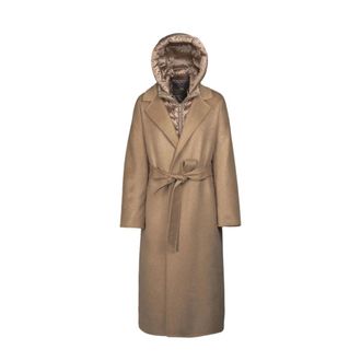 Moorer Femme, Manteaux, Brun, Taille: 36 FR Olivie-CWX