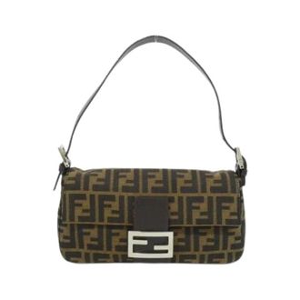 Fendi Pre-owned Canvas Shoulder Bag - - Pre-owned - Damen - Braun - ONE SIZE