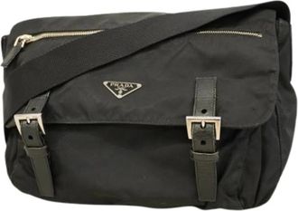 Prada unisex, Pre-owned, Noir, Taille: ONE Size Sac bandouli&egrave;re en nylon Pre-owned