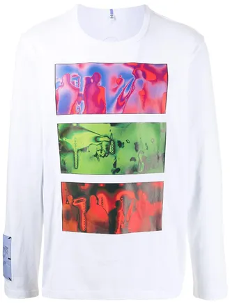 McQ by Alexander McQueen t-shirt FA5 Dance à manches longues - Blanc