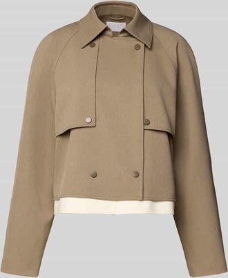 Jake*s Trenchjacke mit Druckknopfverschluss