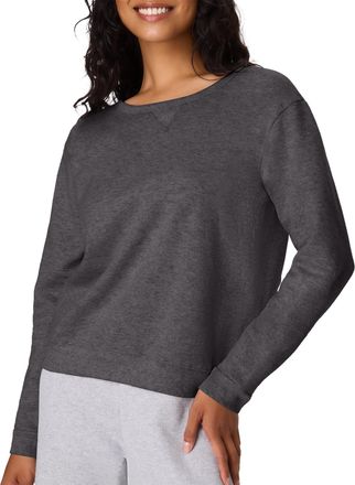 Hanes Damen ecosmart athletic sweatshirts, Schiefer-heather, M EU