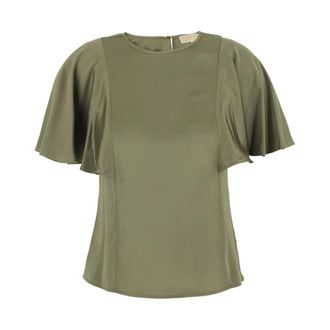 Michael Kors Damen, Blusen & Hemden, Gr&uuml;n, MGr&ouml;&szlig;e
