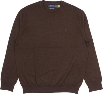 Polo Ralph Lauren Homme, Pulls, Brun, Taille: XL Pulls &agrave; col rond