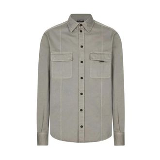 Dolce & Gabbana Oversize Baumwollhemd - - Shirts - Herren - Grau - XL