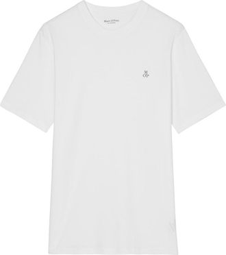 Marc O'Polo T-Shirt mit Rundhals und Label-Print, Regular Fit in