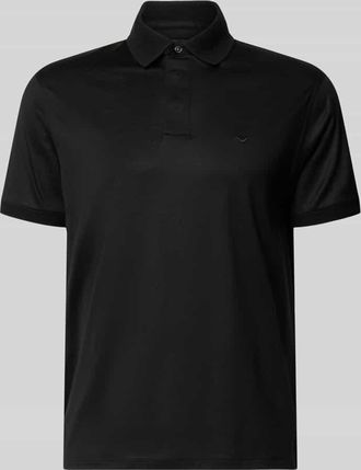 Emporio Armani Slim Fit Poloshirt mit Logo-Stitching