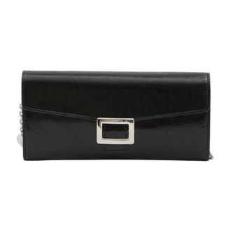 Roger Vivier Femme, Accessoires, Noir, Taille: ONE Size Belle Vivier Wallet Chain