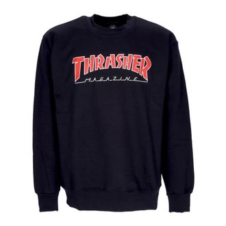 Thrasher Schwarz/Rot Crewneck Sweatshirt - - Sweatshirts & Hoodies - Herren - Schwarzk - M