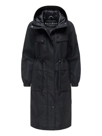 Navahoo Damen Parka &Uuml;bergangsjacke Kirschwind mit Kapuze