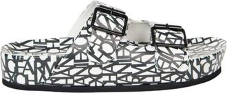 A|X Armani Exchange Femme, Chaussures, Blanc, Taille: 37 EU Claquette moderne