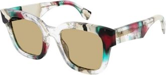 Gucci Rechteckige Sonnenbrille - - Accessories - unisex - Mehrfarbig - 52 MM
