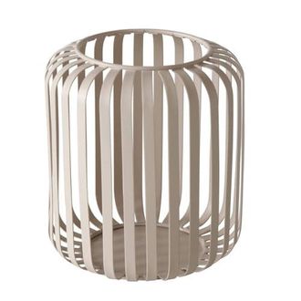 Boltze Boltze Windlicht Viki (Leuchter aus Eisen, Beige, Rund, 13 x 13 x 15 cm Lichtlein) 2045506