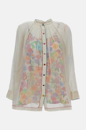 P&eacute;ro Seidengemisch Bluse