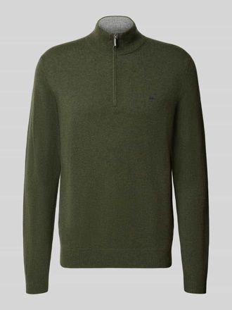 Fynch-Hatton Regular Fit Troyer aus Woll-Kaschmir-Mix