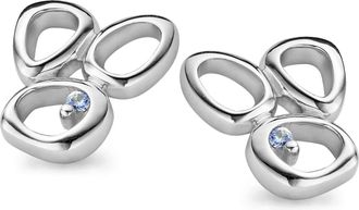 Orphelia Damen-Ohrstecker 925 Sterling Silber Zirkonia blau ZO-5018