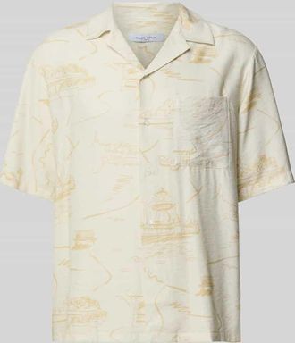 Maison Kitsun&eacute; Regular Fit Freizeithemd aus Viskose-Mix