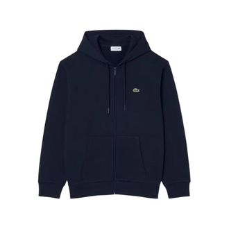 Lacoste Fleece-Kapuzenpullover mit Rei&szlig;verschluss - - Sweatshirts & Hoodies - Herren - Blau - M