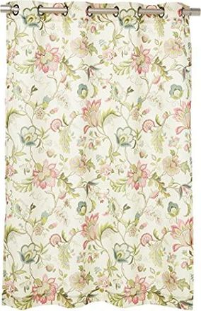 Ellis Curtain Ellis Vorhang Brissac Tailored Panel Paar mit Raffhaltern, 177,8 x 160 cm rot, rot, 50 x 63 Panel