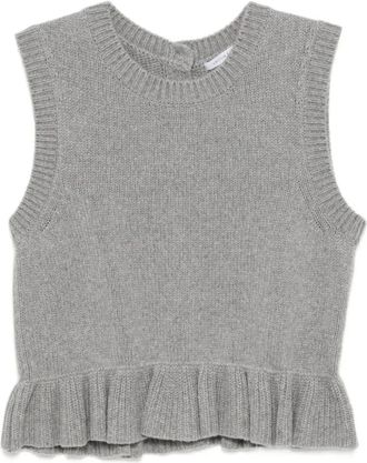Cecilie Bahnsen Femme, Pulls, Gris, Taille: 38 FR Bill Vest