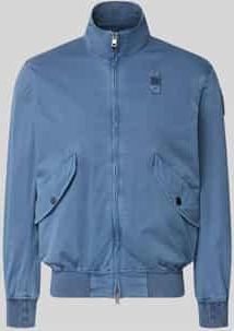 Blauer Jacke mit Zweiwege-Rei&szlig;verschluss Modell Badger