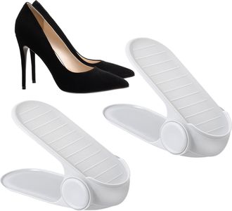 Generico Schuhschlitze, verstellbar, rutschfest, doppellagig, platzsparend, f&uuml;r Schuhe, Schuhe, Schuhe, im Schrank, Ankleidezimmer, Schlafzimmer