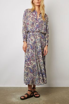 Gerard Darel Jupe midi imprim&eacute; cachemire - DAFFY - Naturel